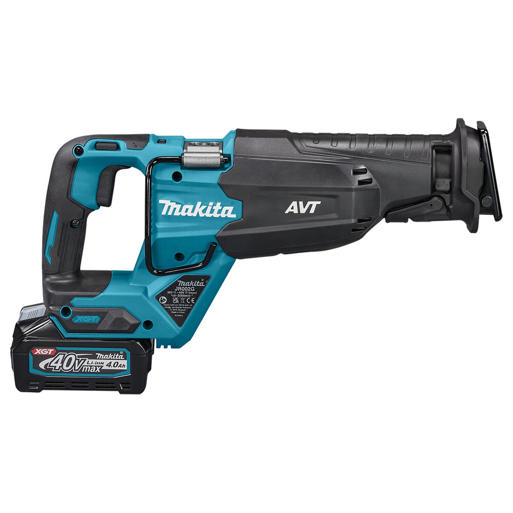 Аккумуляторная сабельная пила XGT Makita JR002GZ вместе с одним акб BL4040 и з/у DC40RA