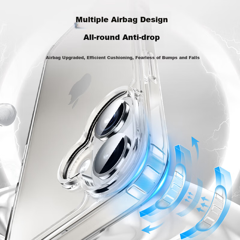 JD Jingzao [High Transparency, Resistant to Yellowing] IPhone 16 Plus Case, Apple 16 Plus Case, Lens Film, Airbag Shockproof Protective Cover, Full Lens Protection, Anti-Yellowing, Anti-Scratch, Anti-Shock