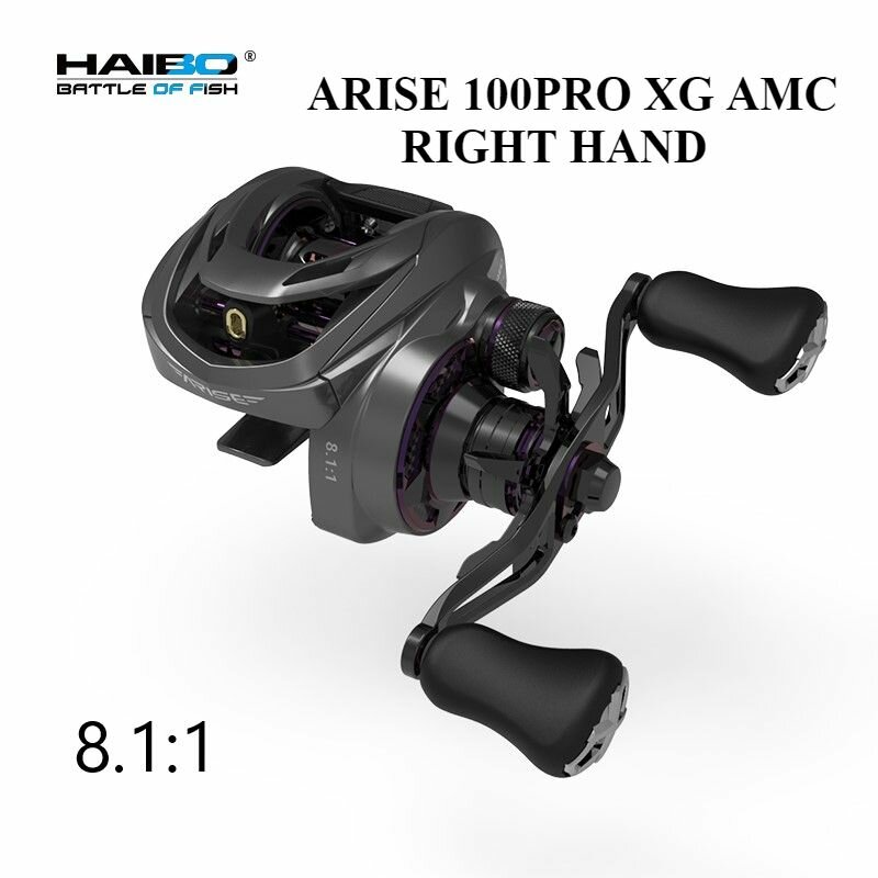 2023 Haibo ARISE100 PRO XG AMC 8.1:1 right hand 11B+1RB Катушка для рыболовных снастей