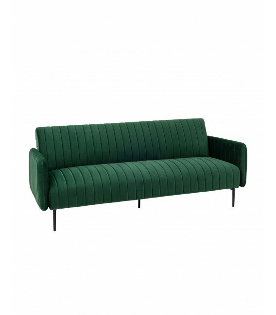 Диван прямой Домус велюр зелёный
