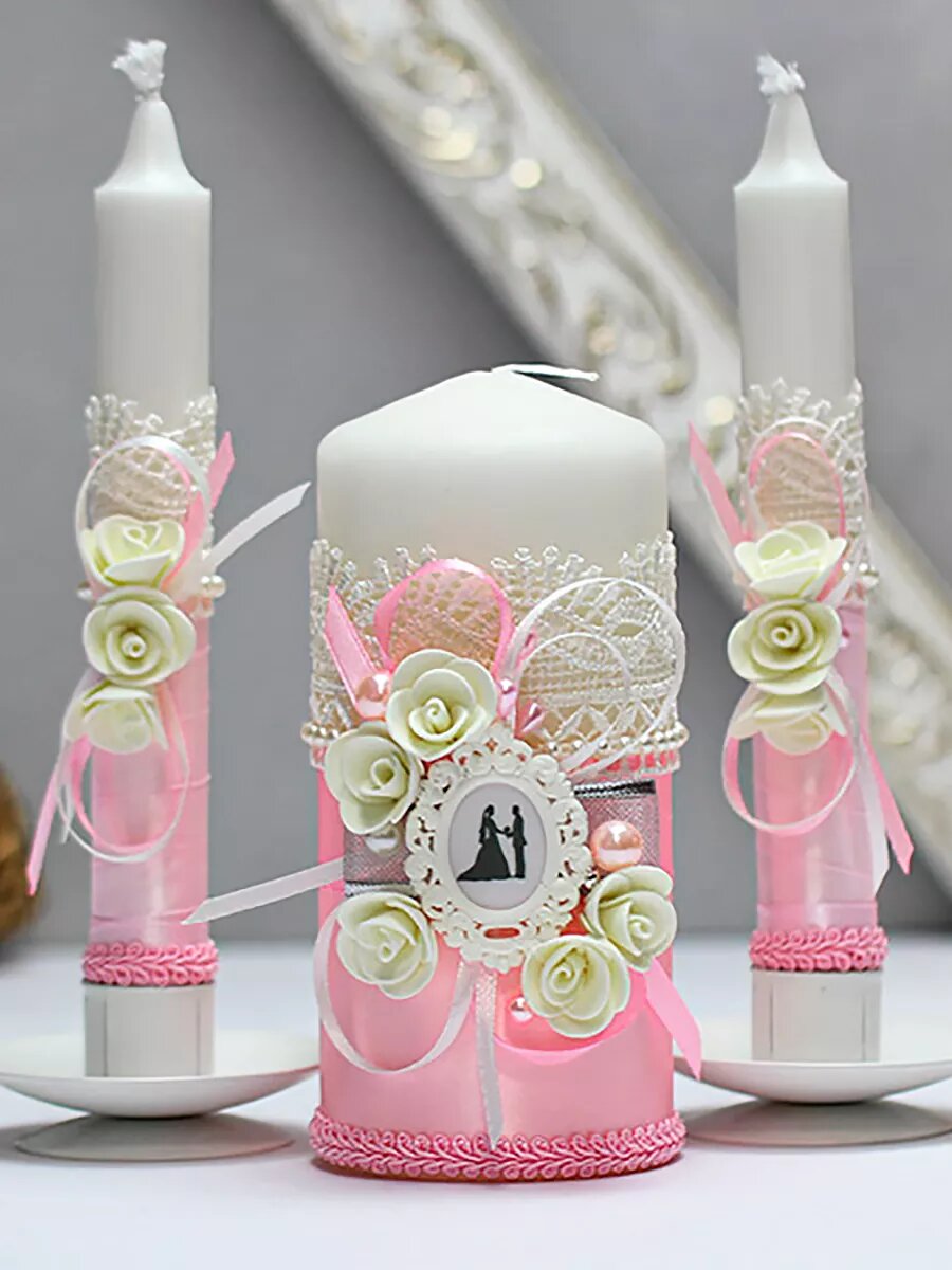 Семейный очаг на свадьбу свечи набор для молодоженов