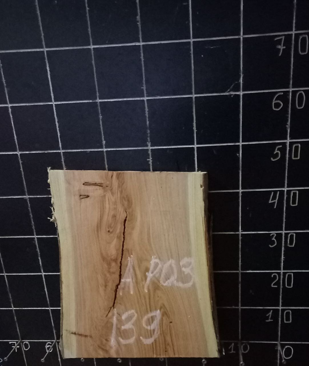 Слэб из массива дерева акация розовая №139, 2,5*34*40 см, ДОКЛЕС