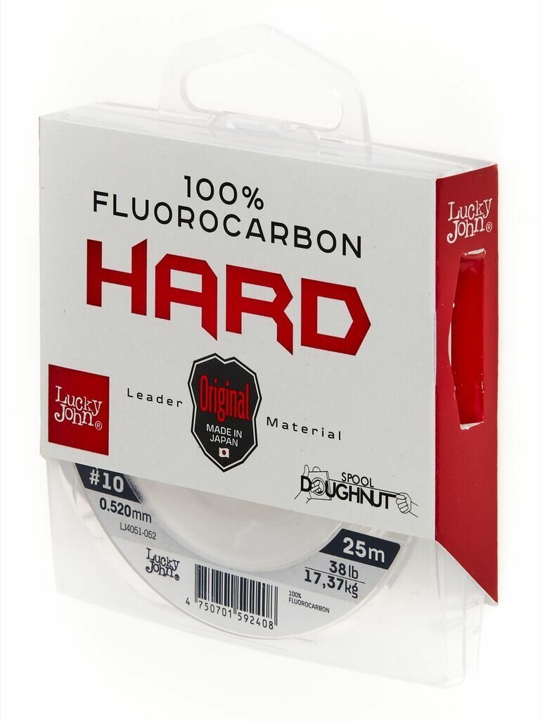 Леска монофильная Lucky John FLUOROCARBON HARD 025/052 (LJ4051-052)