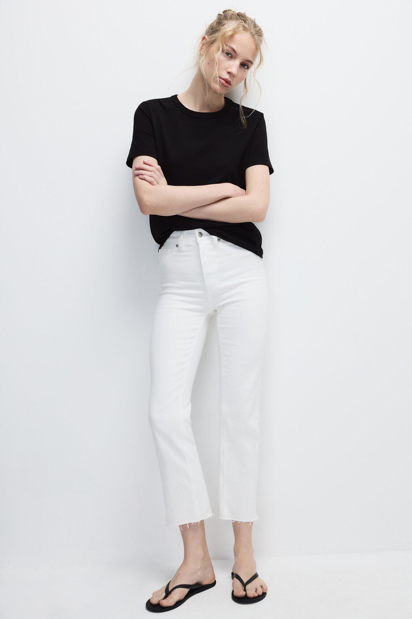 Джинсы клеш 