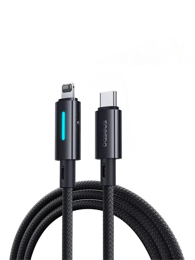 Baseus Кабель Baseus Lit Fast Charging Cable Type-C - Lightning 20W 2m P10379001121-01 CB000146 черный