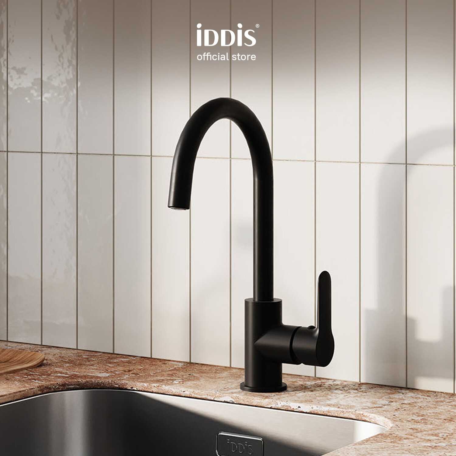 Смеситель для кухни IDDIS Cuba CU5BLJ0i05 черный