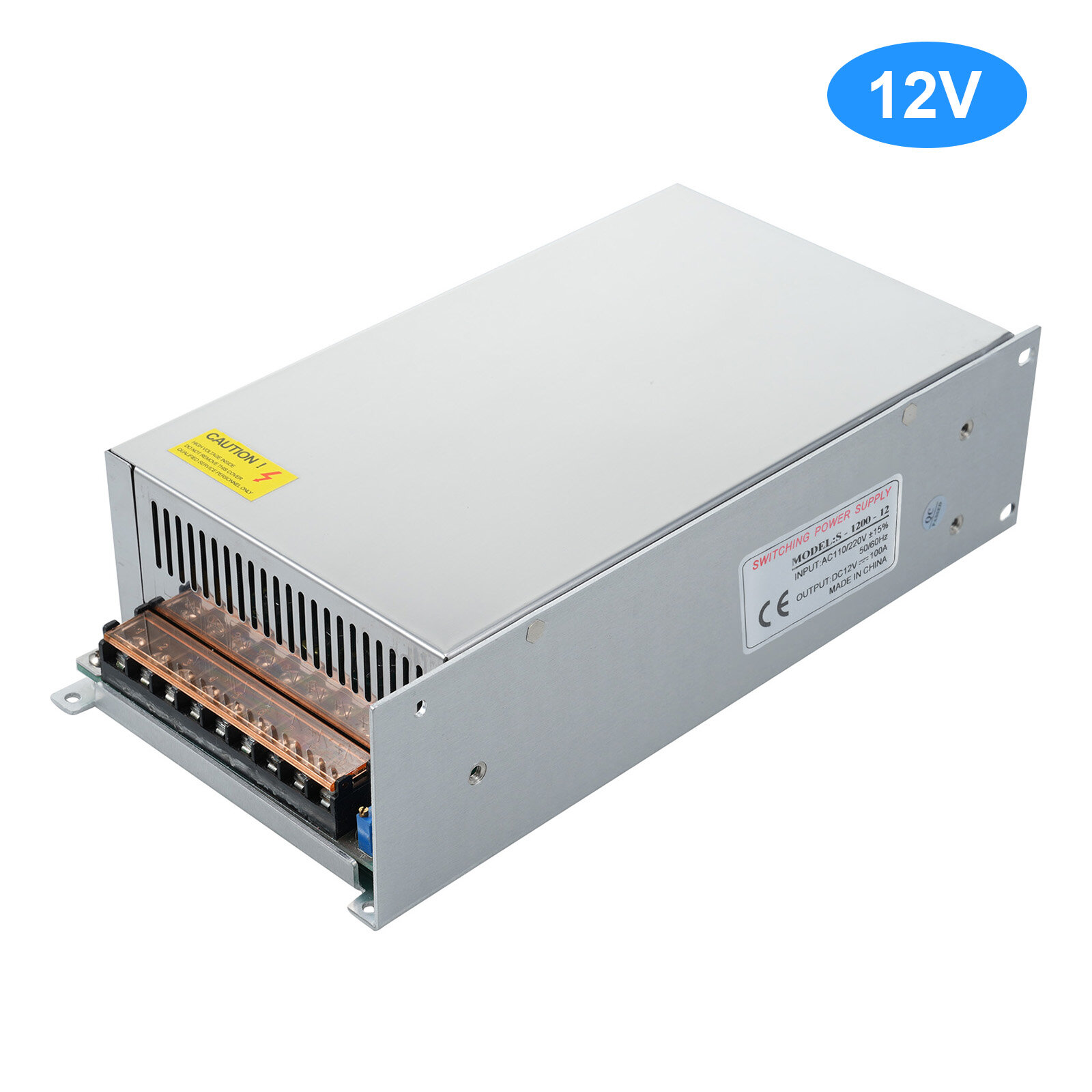 Блок питания переменного тока DC 12V 100A 1200W адаптер напряжения трансформатор переключатель AC 110V/220V в DC 12V 100Amp преобразователь переключения драйвер для светодиодной ленты видеокамеры системы безопасности 3D