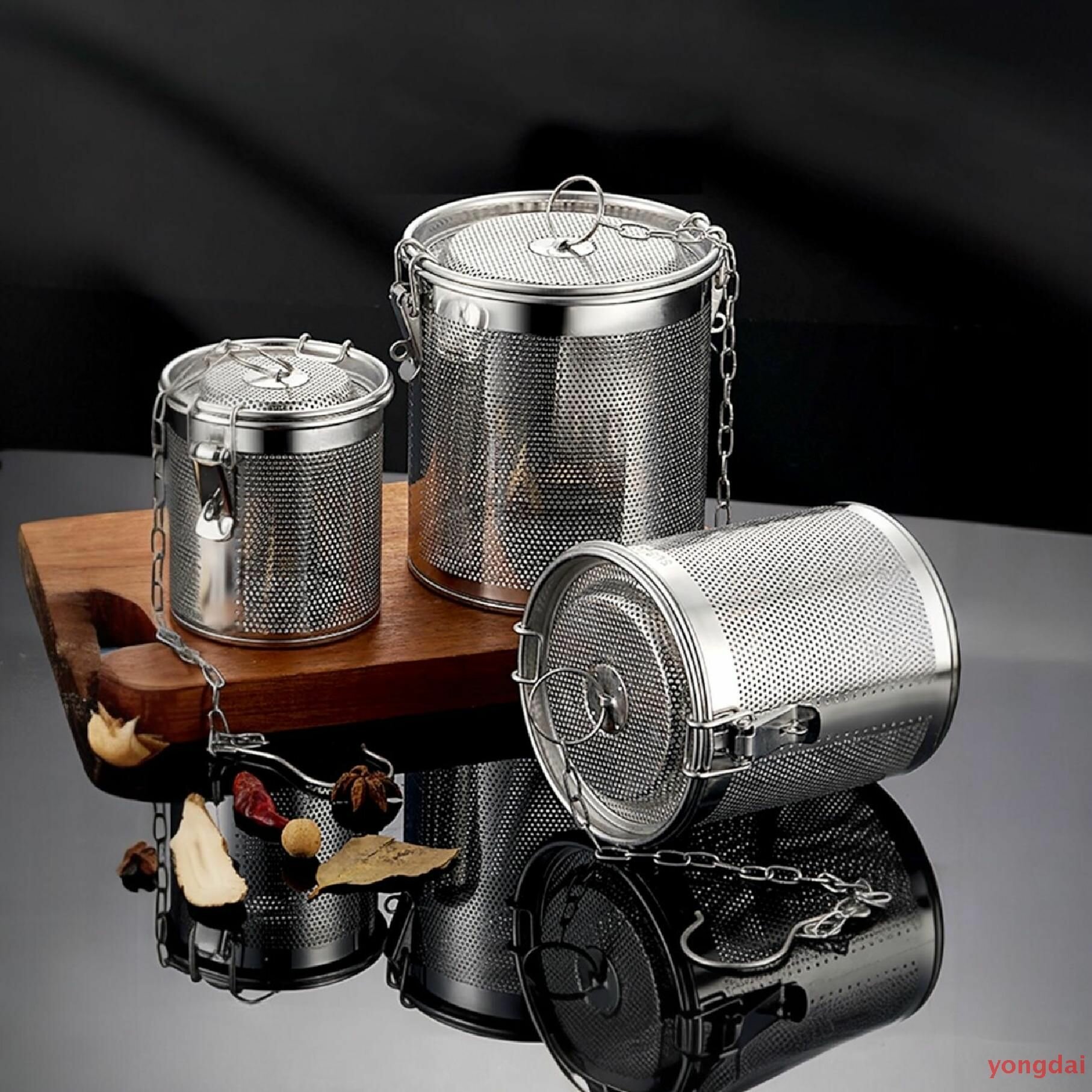 Сито-корзина для варки бульона, рыбы, рассола, глинтвейна, сито для варки специй "DAO HOME", (130х120х120мм).