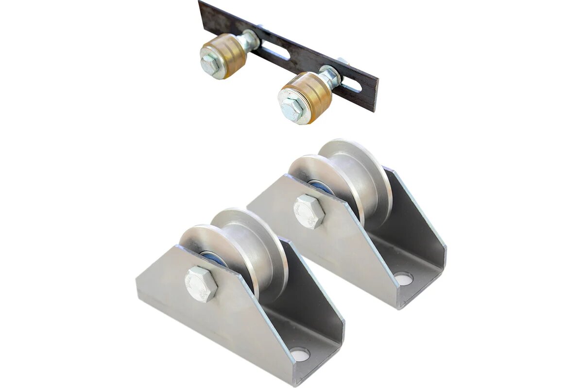 Rolik-Opt Комплект СТ300 для откатных ворот своими руками под V-образный профиль, уголок С3616-К03