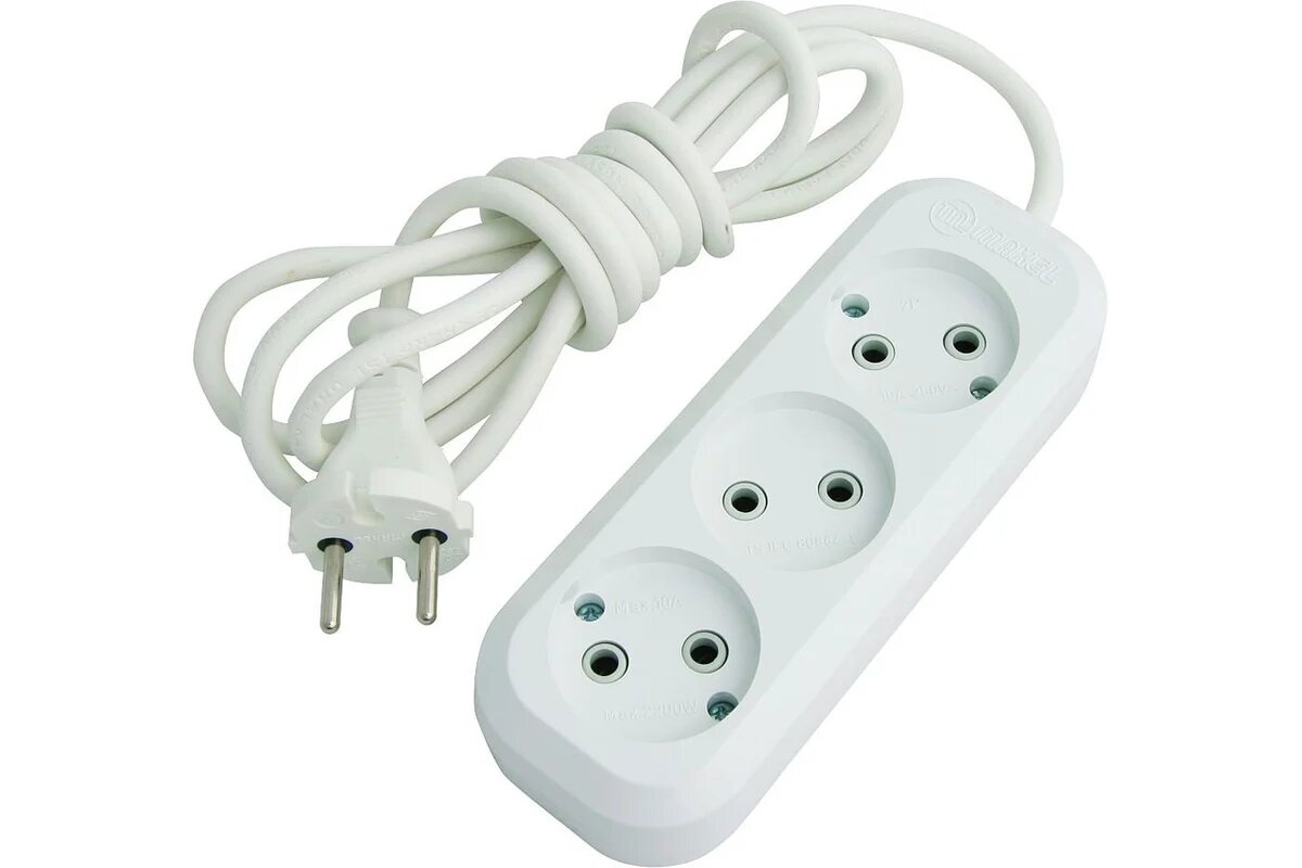 MAKEL удлинитель 3x7 м без заземления MGP127 для бытового использования в быту и на даче