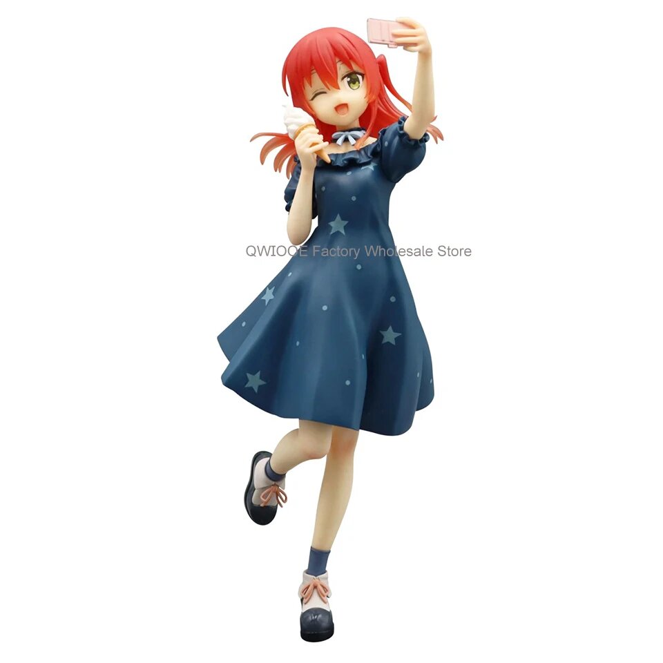 Оригинальная фигурка FuRyu Bocchi The Rock, 21 см, аниме Ikuyo, Коллекционная модель, игрушки для мальчиков QWIOOE, Прямая поставка