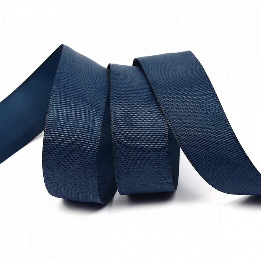 Лента репсовая 25мм в инд. упаковке цв. 374 т. синий Magic4Hobby уп. 22,86м (+-1м)