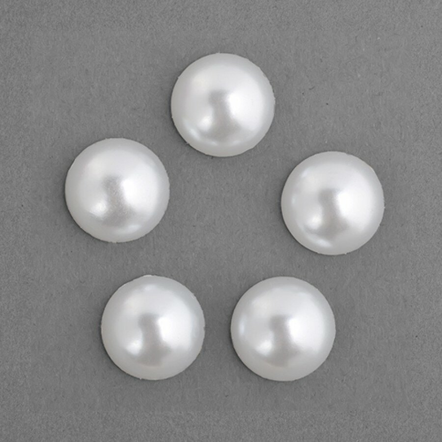 Полужемчужины перламутр Круг, TBY-1908-33, 8 мм цв.33 белый уп.500г
