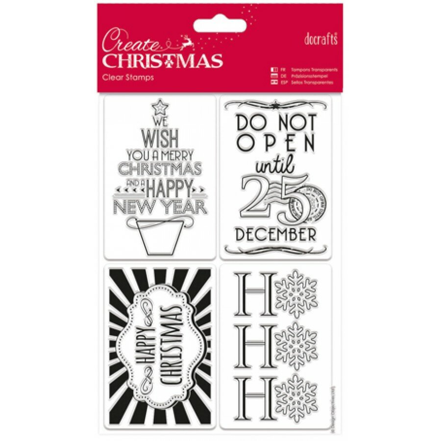 Набор штампов Подарочные бирки Create Christmas 13,5 х 19,5 см DOCRAFTS PMA907948