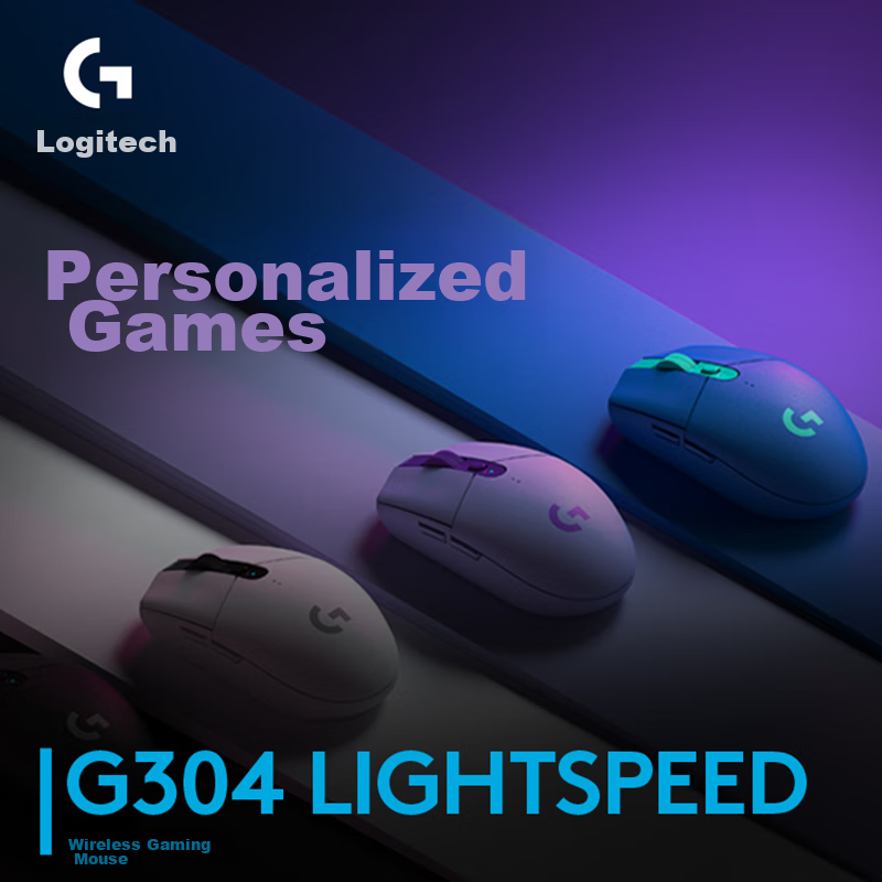 Игровая мышь Logitech (G) G304 LIGHTSPEED Wireless, Macro, for PUBG FPS League of Legends Battle Royale, Blue