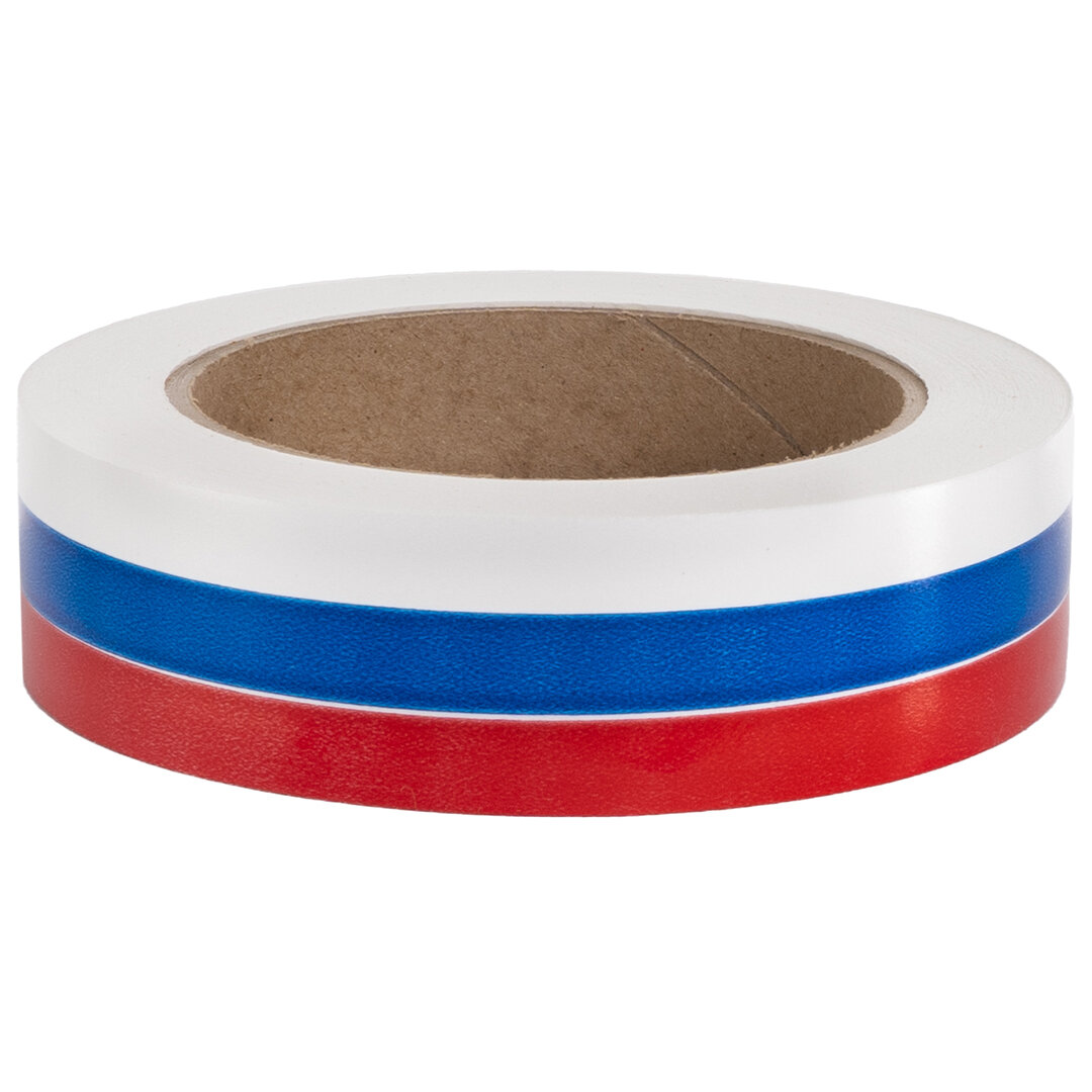 Лента декоративная Мультипак Триколор, размер 3х5000 см, полипропилен