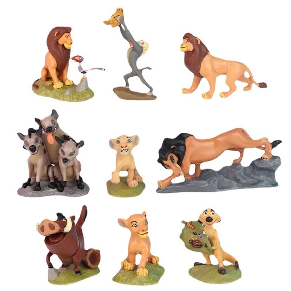 9 шт. Львы Короли Симба Аниме Фигурка Игрушка Коллекция Статуэтка