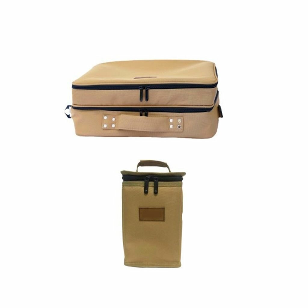 Принадлежности для кемпинга, Двойной чехол для газового баллона для горелки - хаки - S, 1 набор