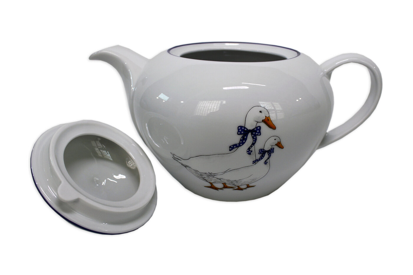 Чайник 1,2 л "Saphyr", декор "Гуси"