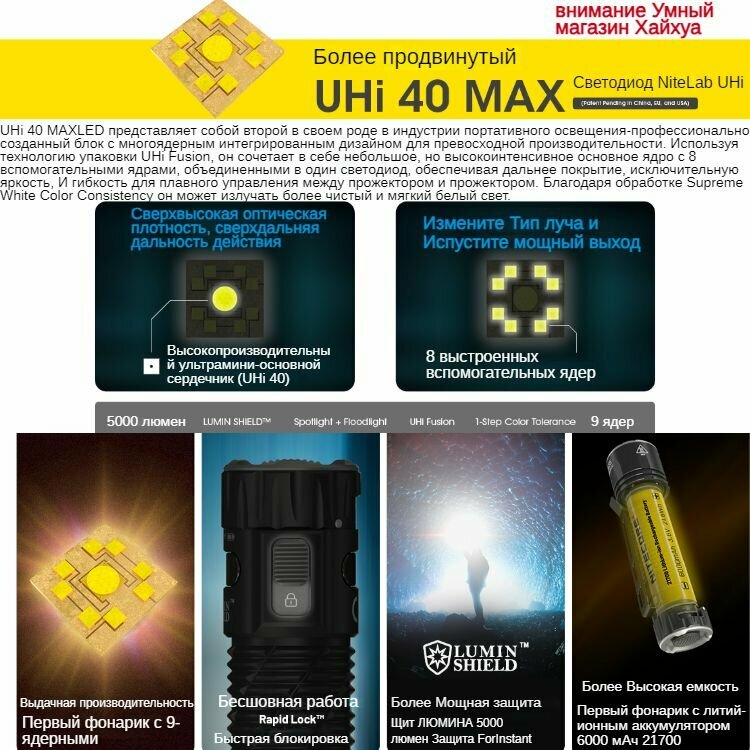 NITECORE Фонарь-прожектор — фото 1