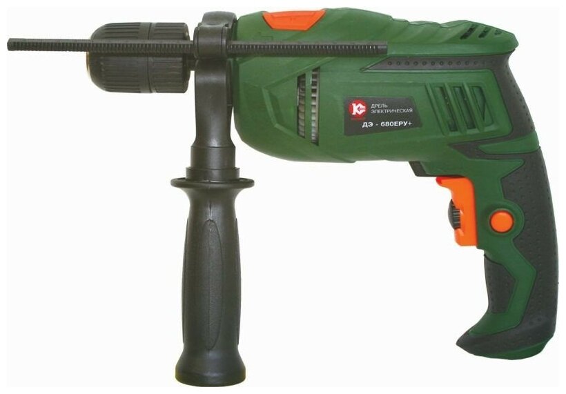 Дрель ударная Калибр ДЭ- 680ЕРУ+ 680Вт патрон: быстрозажимной реверс (011711)