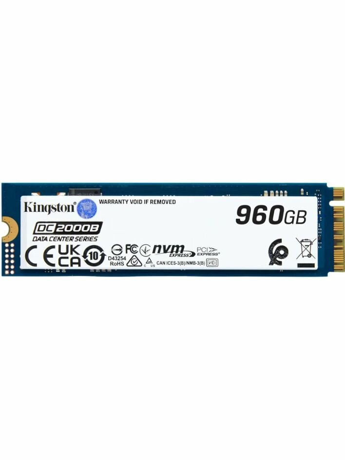Внутренний SSD диск KINGSTON DC2000B 960GB, M.2 (SEDC2000BM8/960G)