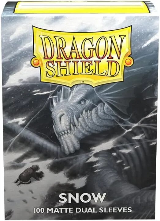 Протекторы Dragon Shield - Standard Size Dual Matte Sleeves (100 Sleeves) - Snow