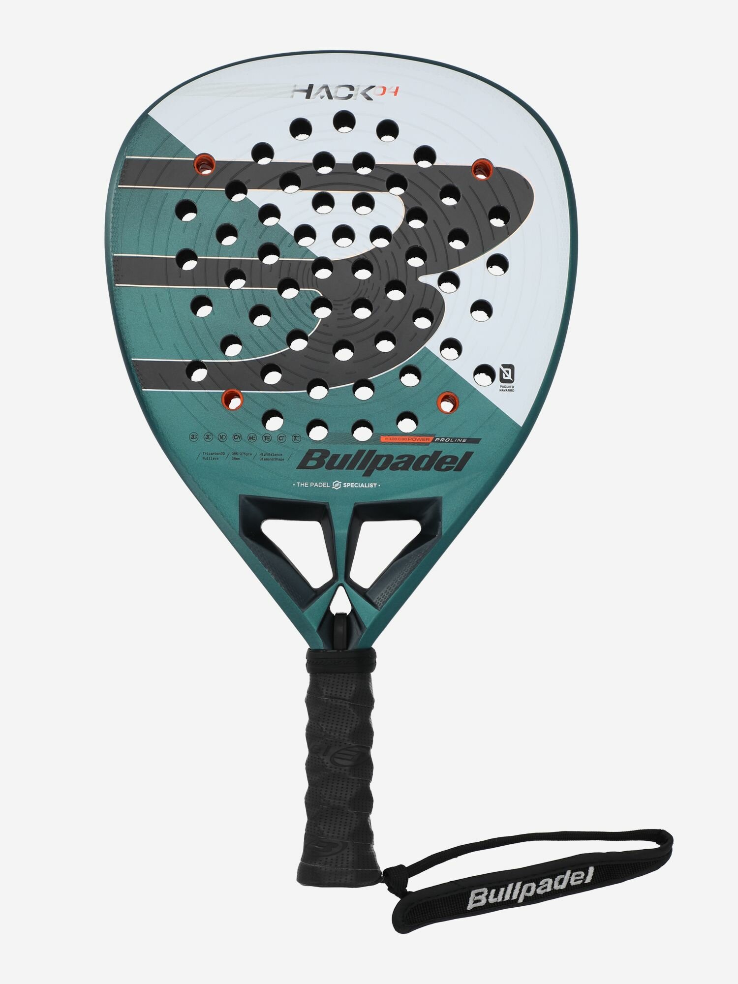 Ракетка Bullpadel "Hack 04", для падел-тенниса, динамическая мощность