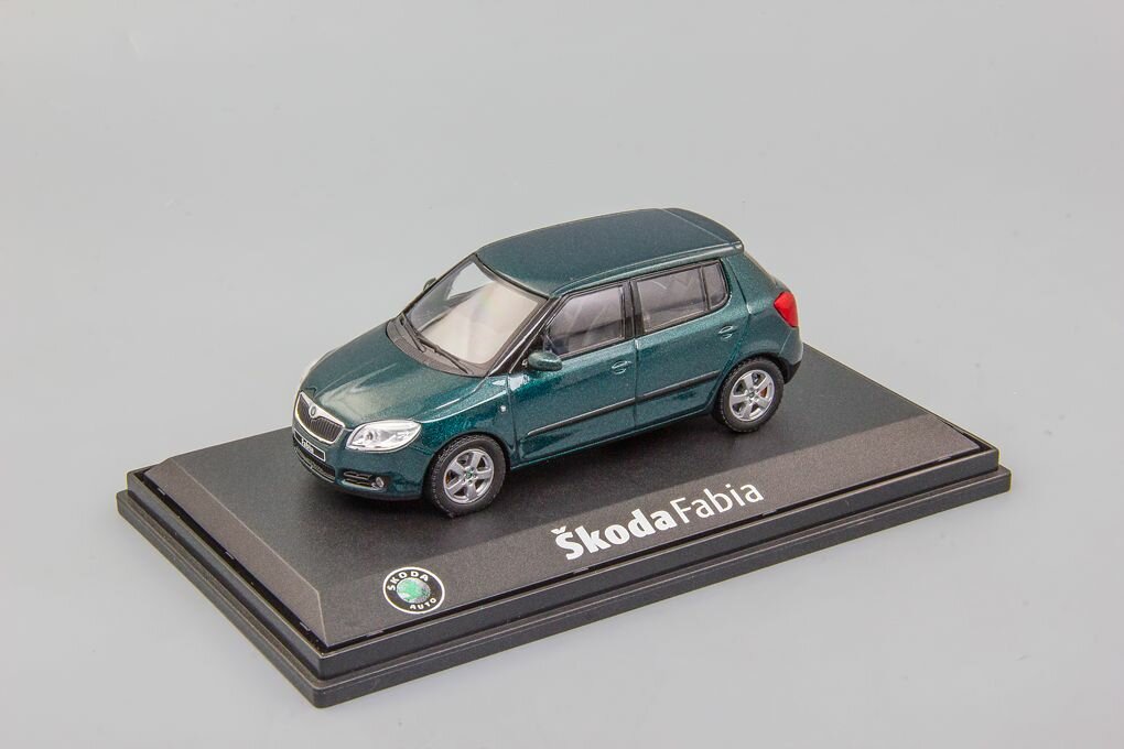 Масштабная модель Skoda Fabia II (2006) Amazonian Green Metallic