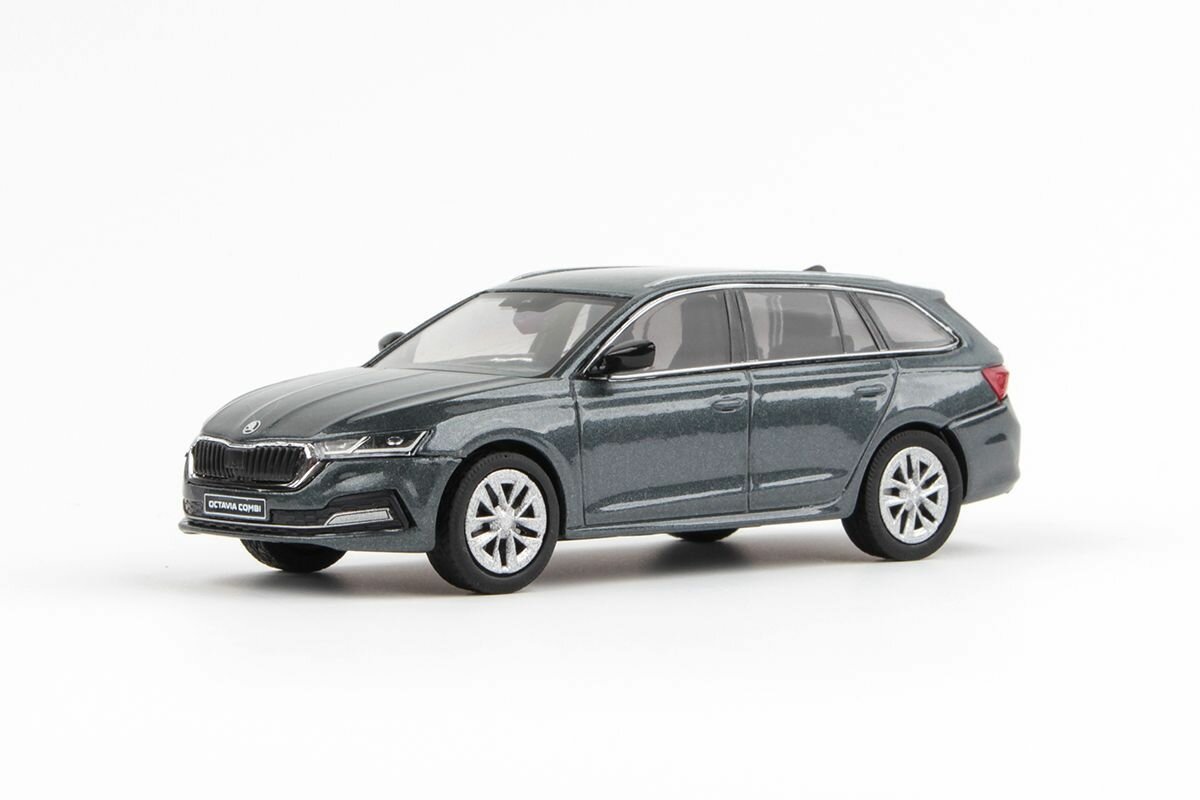 Масштабная модель Skoda Octavia IV Combi (2020) 1:43 - Quartz Grey Metallic