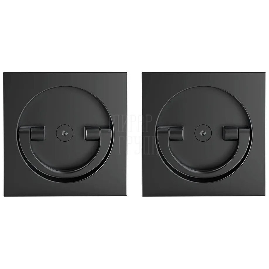 Ручка поворотная Armadillo (Армадилло) для раздвижных дверей SH. QUADRO55. BK8x2 черный