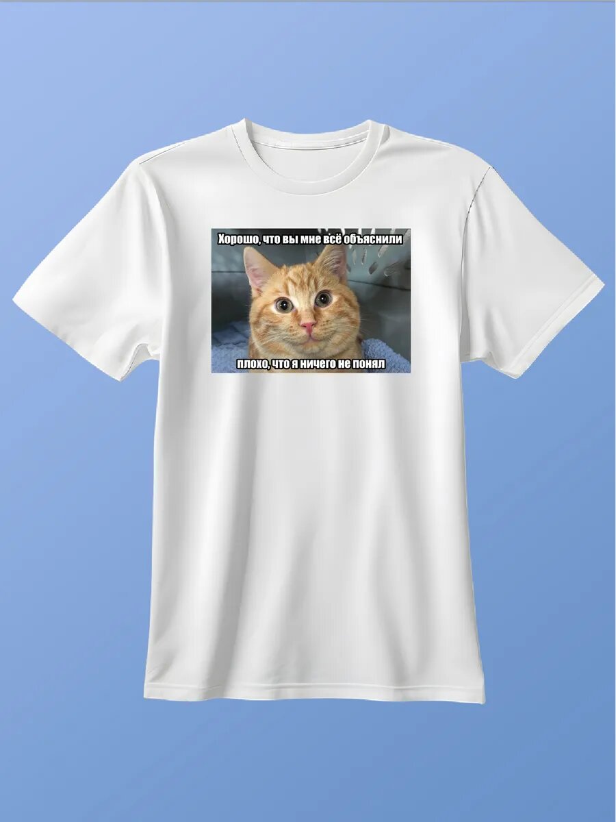 Футболка мемные коты