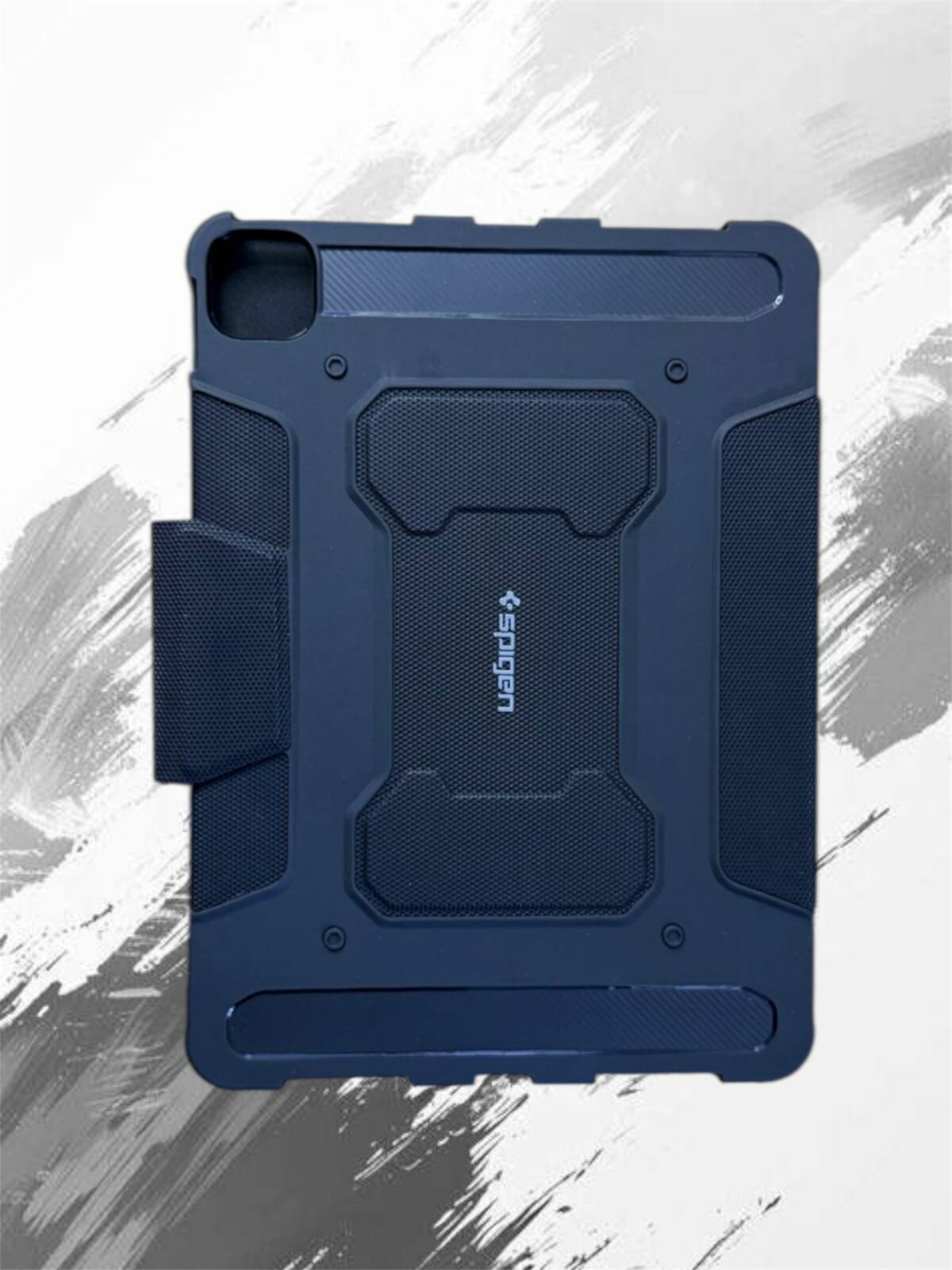 Чехол-книжка для планшета iPad 10.9 (4-5 поколения)/11 Pro / Spigen Rugged Armor / Black
