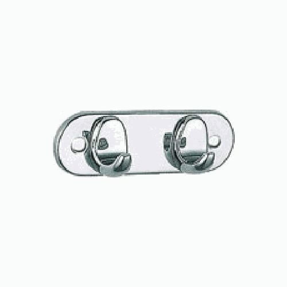 Крючок Ledeme L1505-2, хром, латунь, 2 крючка, для туалета, ванны