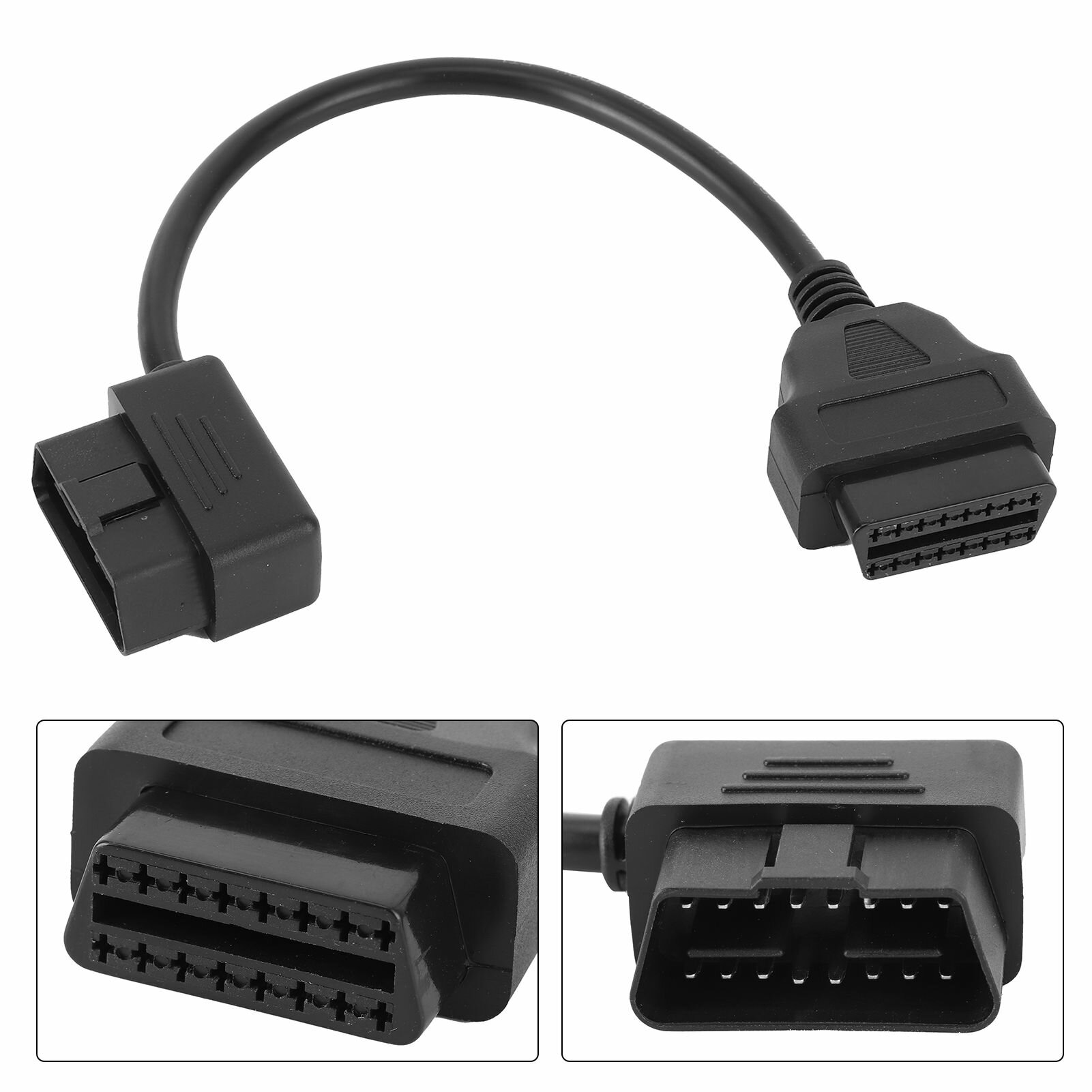 16PIN на 16PIN OBD2 удлинительный кабель-адаптер для автомобильного диагностического инструмента 0,3 м/1 фут соединительный шнур