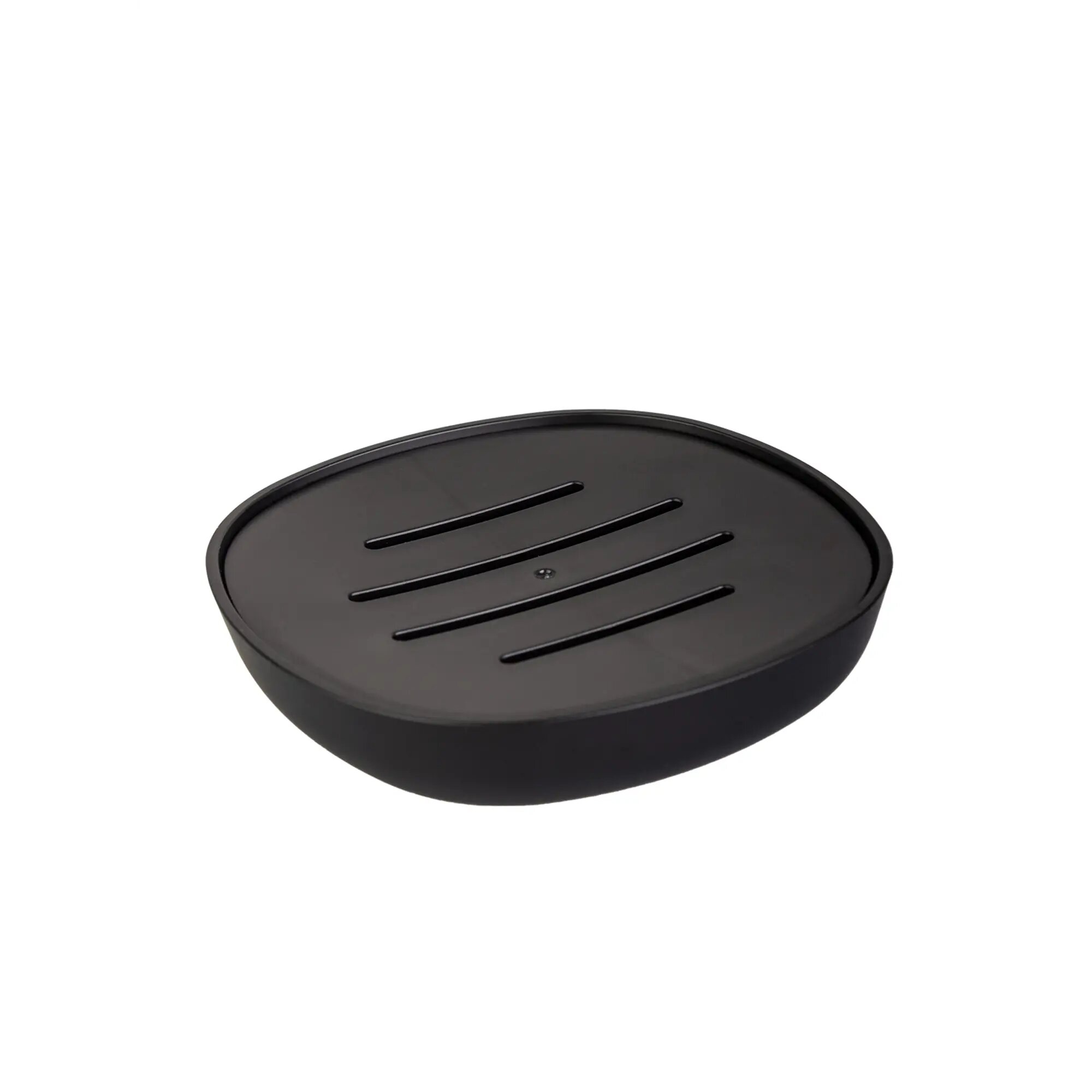 Zenfort Mystery мыльница пластиковая черного цвета для ванной комнаты настенная