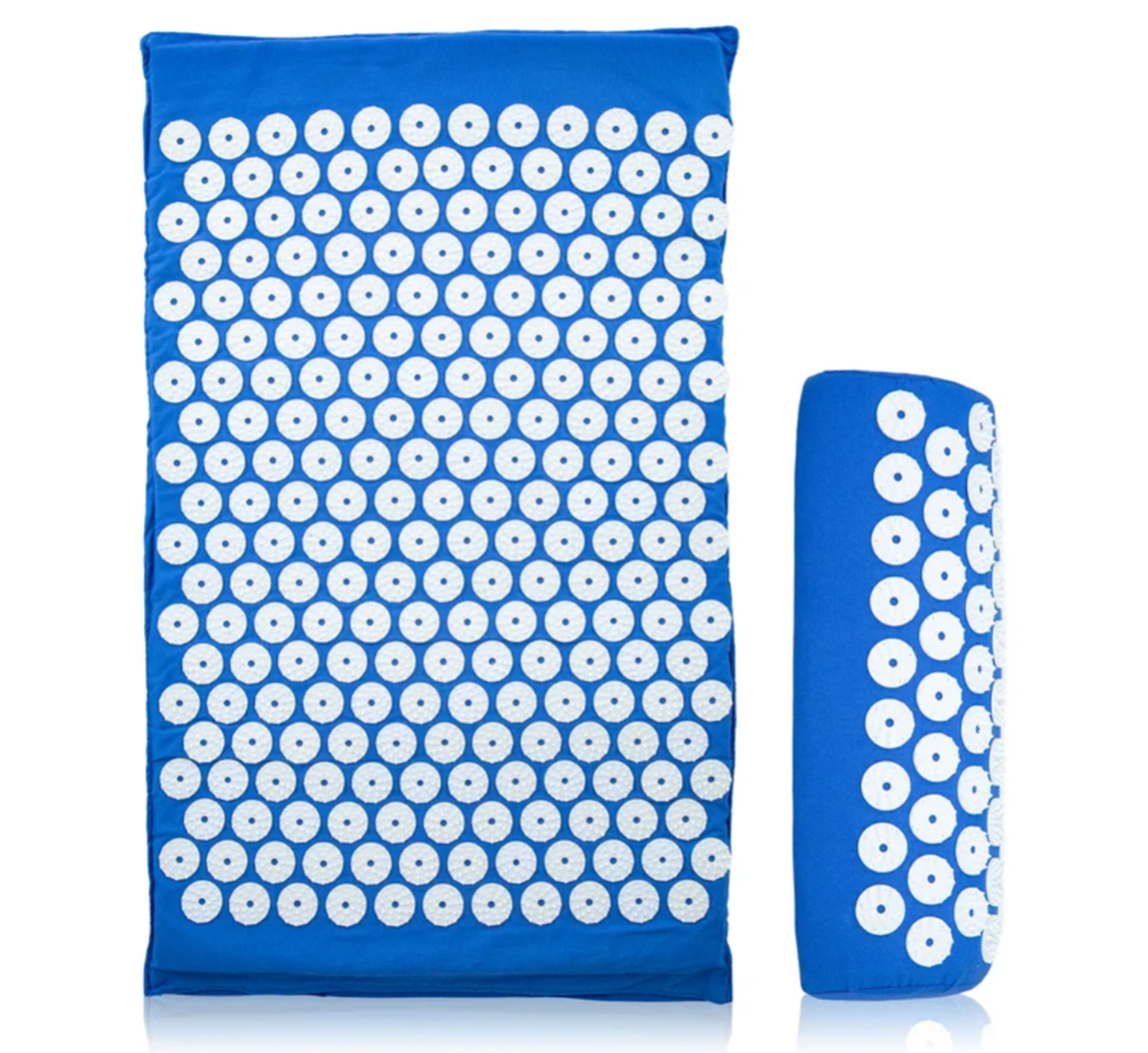 Массажный коврик MILENI, акупунктурный, синий, пластик, для спины, головы, шеи, поясницы