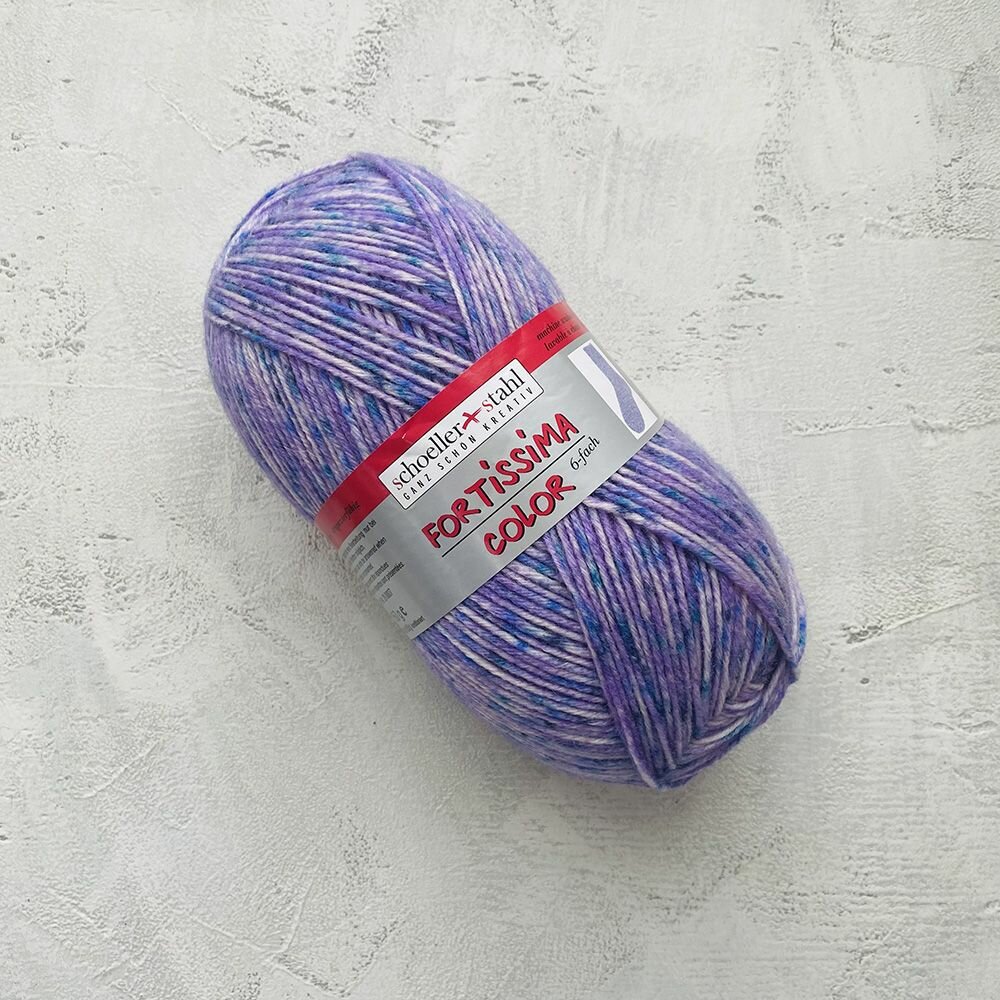 Носочная пряжа Austermann Fortissima Color 6-fach TWEED-Effekt (173)