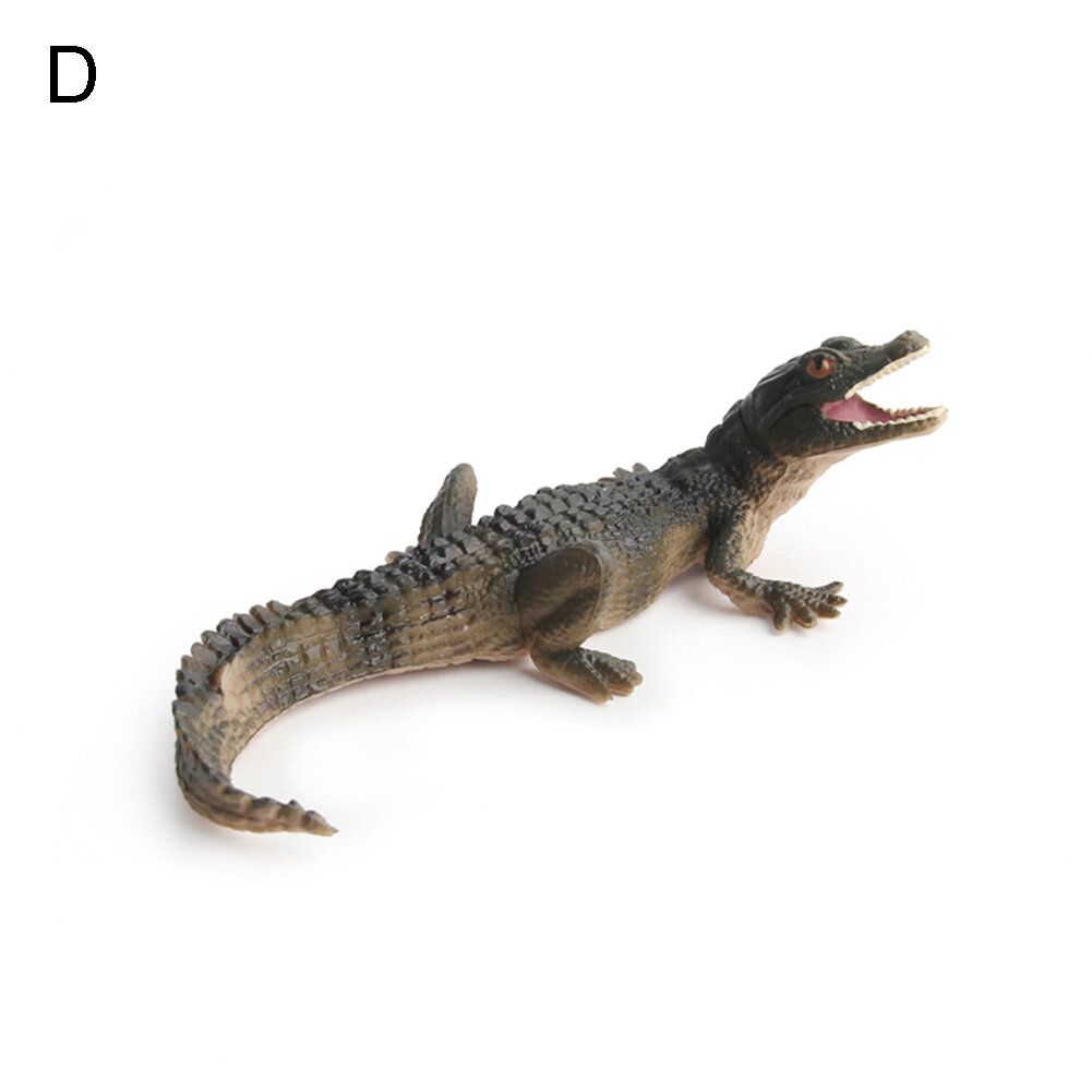 Фигурка из ПВХ «Дикие животные» в виде крокодилов, модель, поделка, образовательная детская безделушка