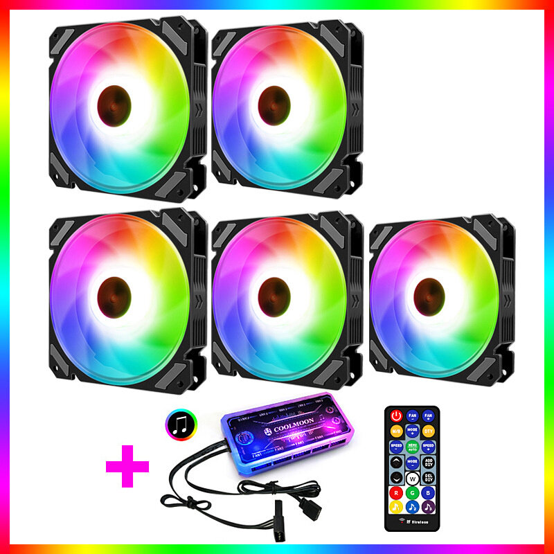 Охлаждающий вентилятор корпуса 12-сантиметровый настольный вентилятор с регулируемой скоростью враще