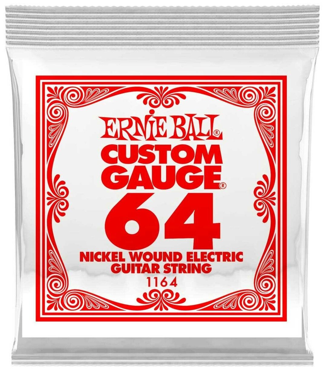 Струна одиночная для электрогитары Ernie Ball 1164 Nickel Wound .064