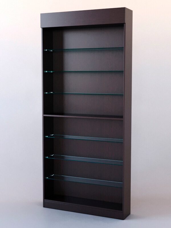 Стеллаж "шалость" №2-1-900 (задняя стенка ДВП), Дуб Венге. Производитель товара - компания Westcom.