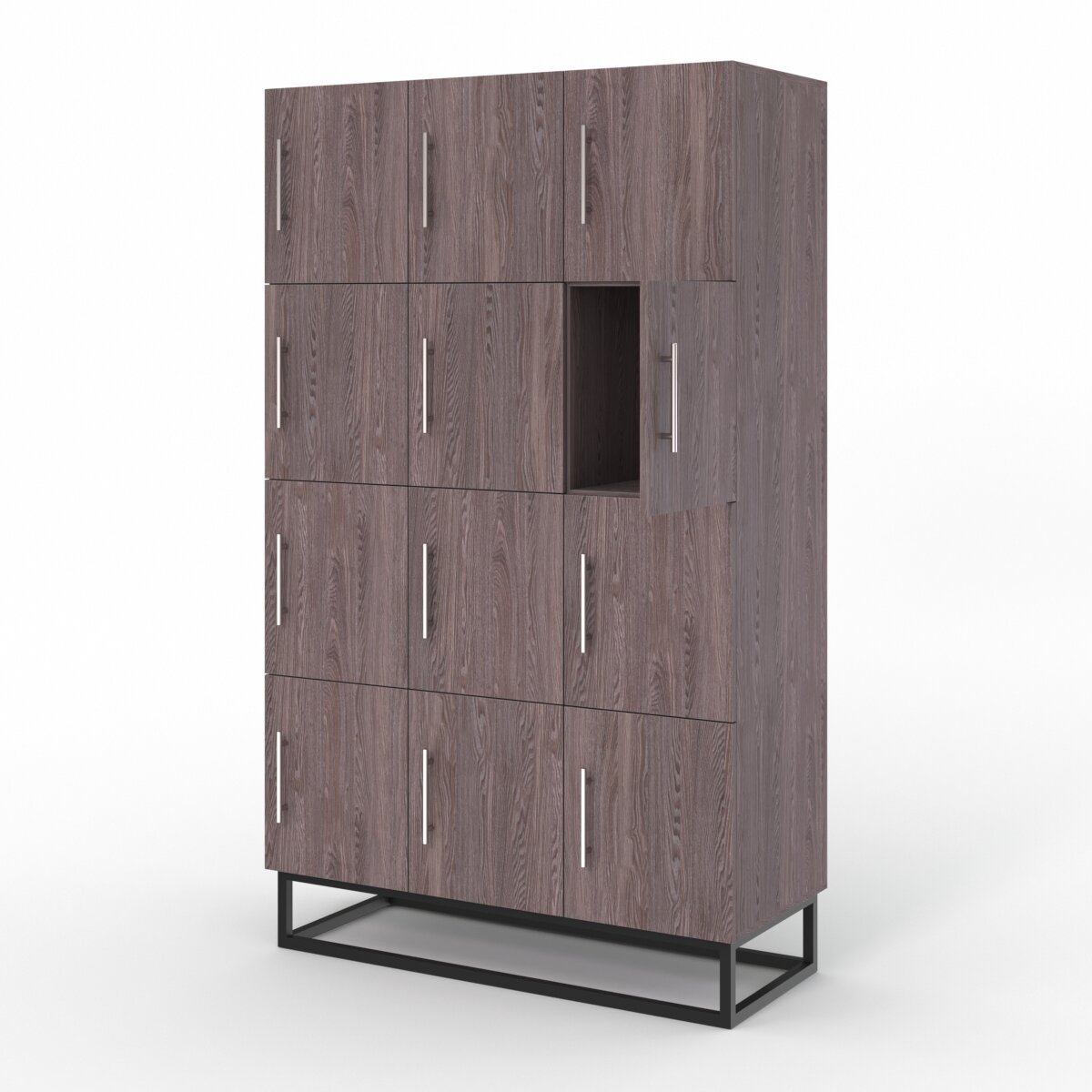 Шкаф для одежды медицинский "Гиппократ" №19, Ясень Анкор темный - U31105