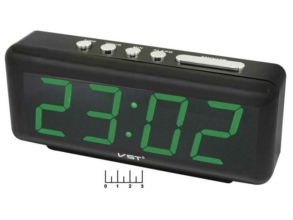 Часы цифровые VST-762-2 зеленые