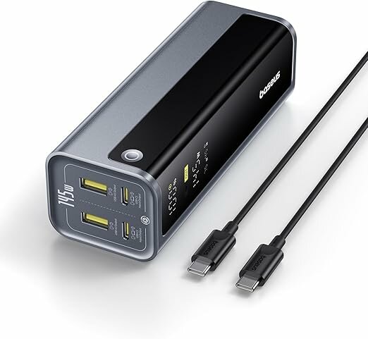 Baseus 145 Вт Power Bank 20800 мАч Dual USB A USB C PD 100 Вт