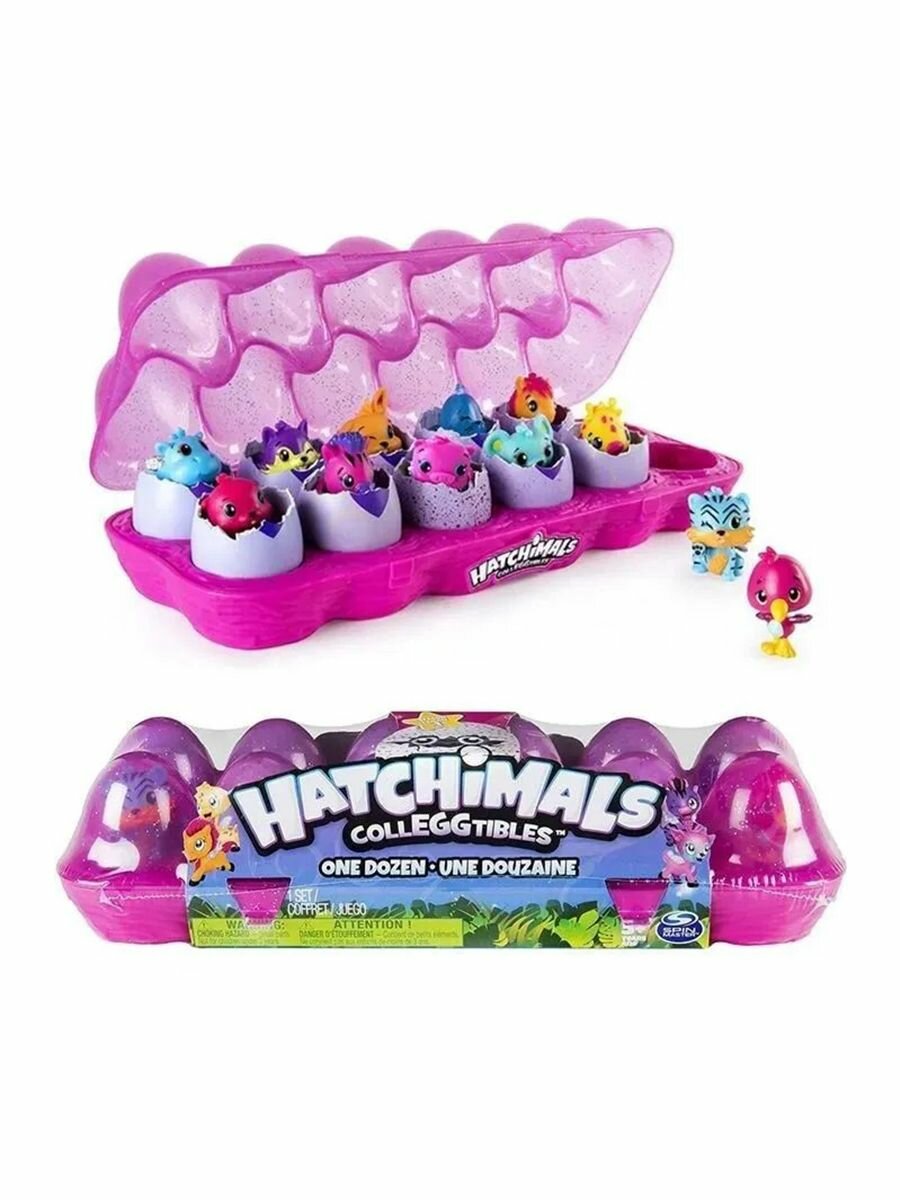 Яйца Hatchimals Hatch Magic Eggs CollEGGtibles в упаковке по 12 штук