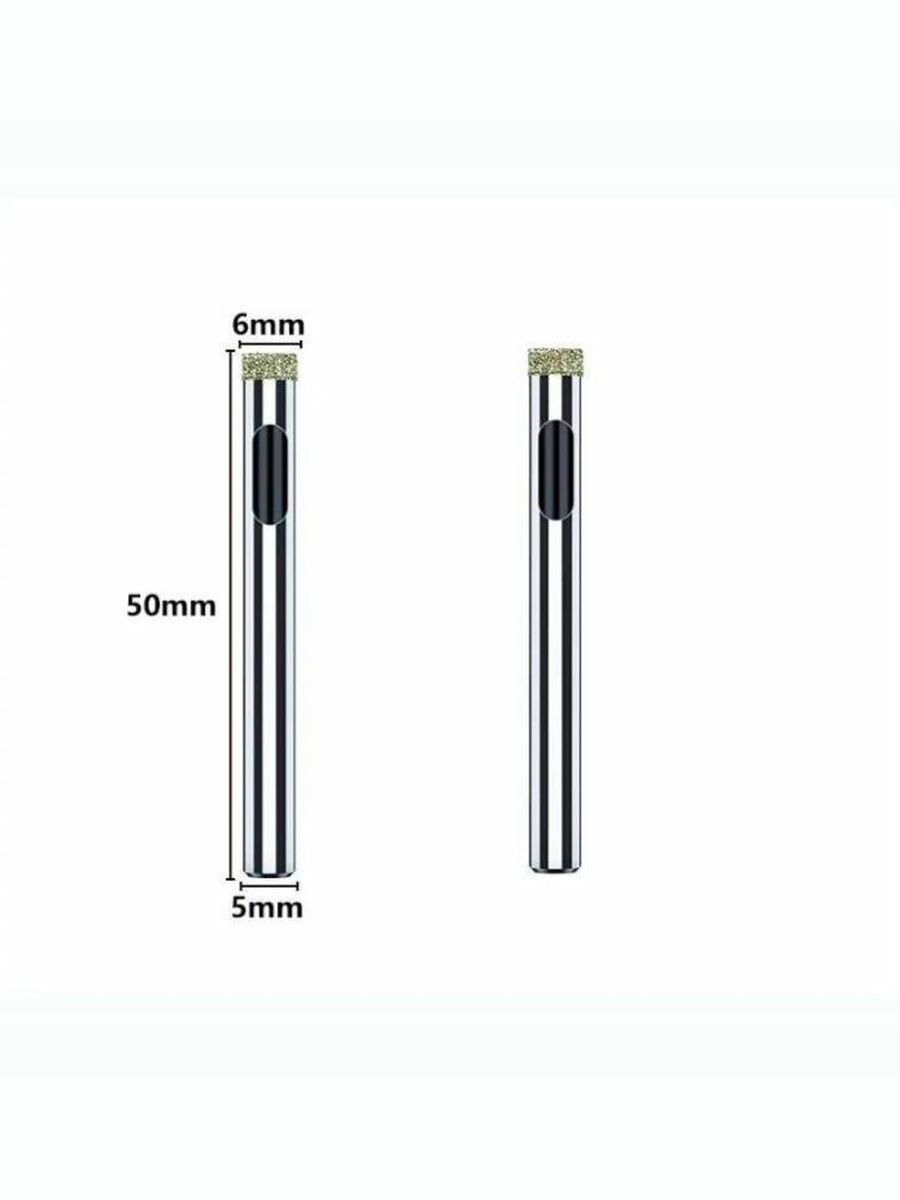 Набор алмазных коронок по керамограниту XCAN 6мм, 2 предмета