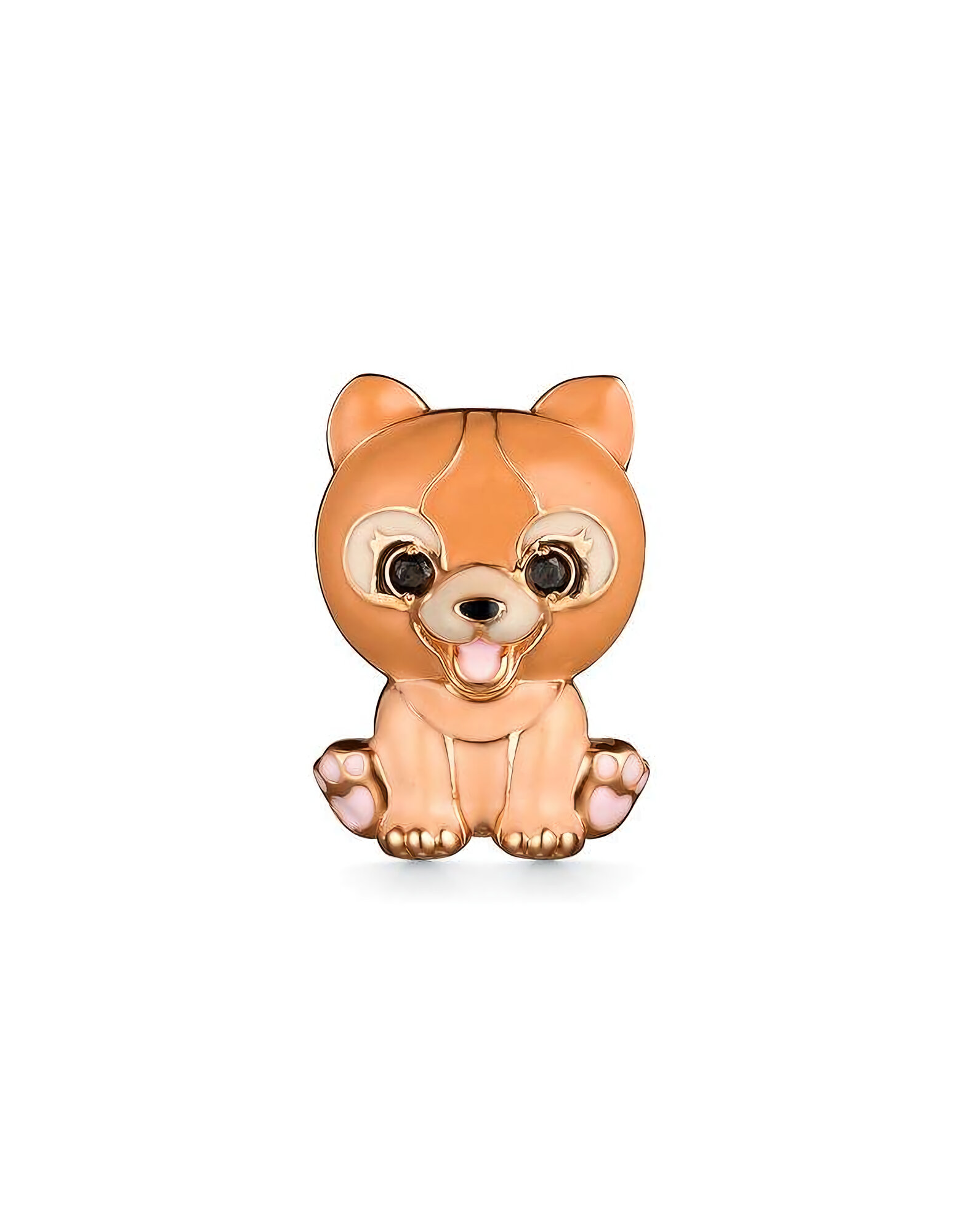 Брошь, серебро, 925 проба, фианит