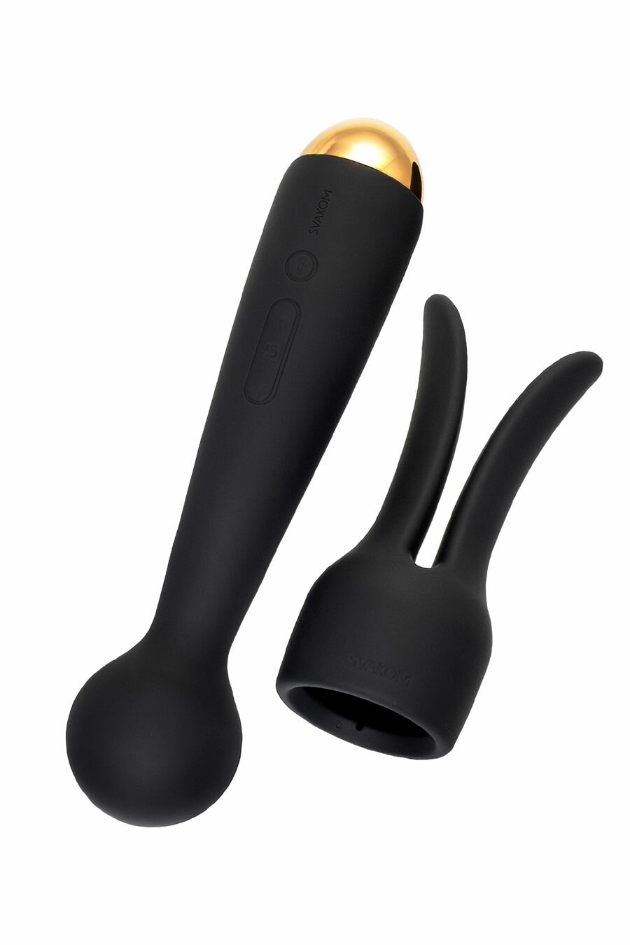 Вибратор с насадкой Svakom Emma NEO, черный( В пакете)