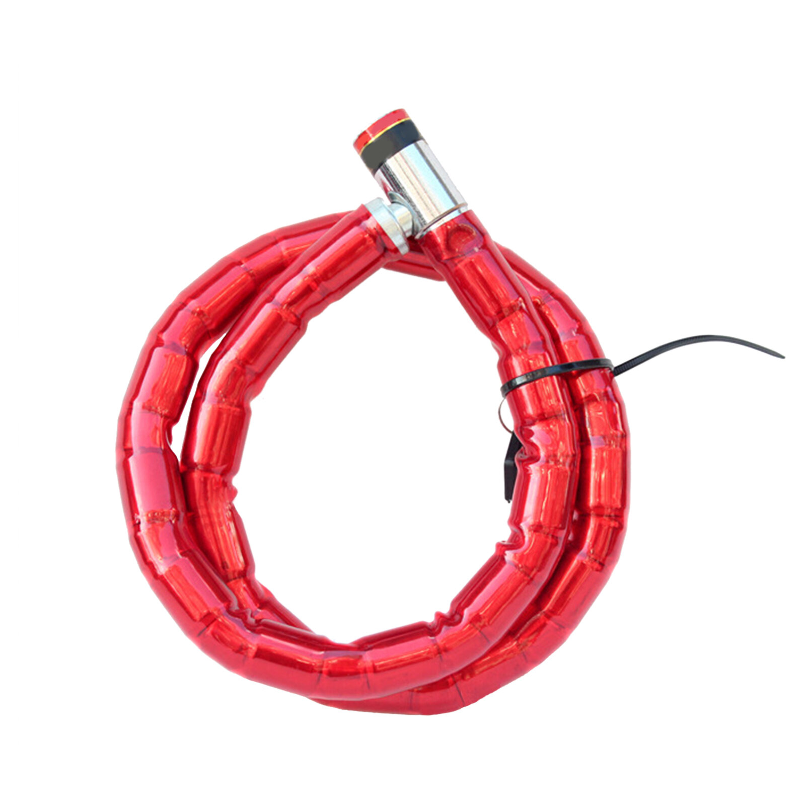 Велосипедный тросовый замок, красный, водонепроницаемый, устойчивый к ржавчине, удобный в переноске, универсальный, для безопасности мотоцикла.